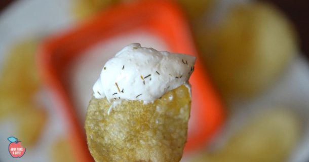 Easy Homemade Chip Dip Ready in Under 2 Minutes! It's kid friendly too!