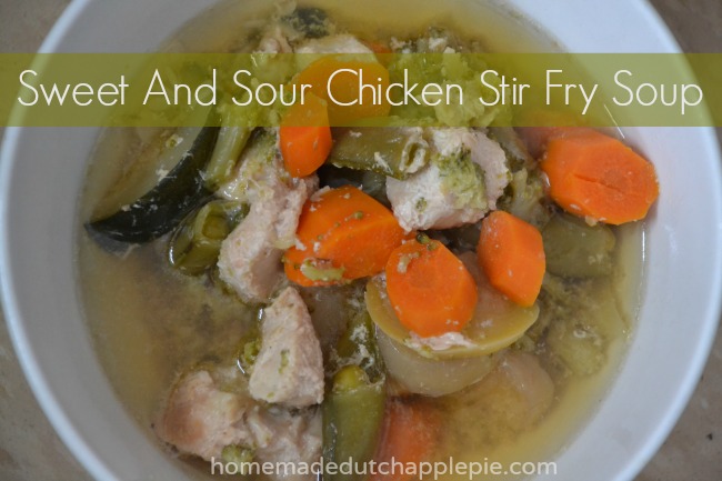 Crockpot Sweet and Sour Chicken Stir Fry Soup (IGAPS legal)
