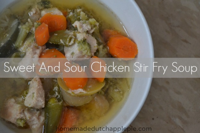 Crockpot Sweet and Sour Chicken Stir Fry Soup (IGAPS legal)