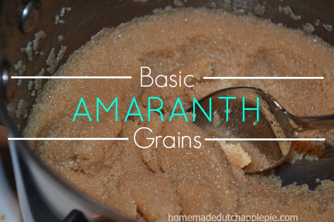 Basic Grains: Amaranth