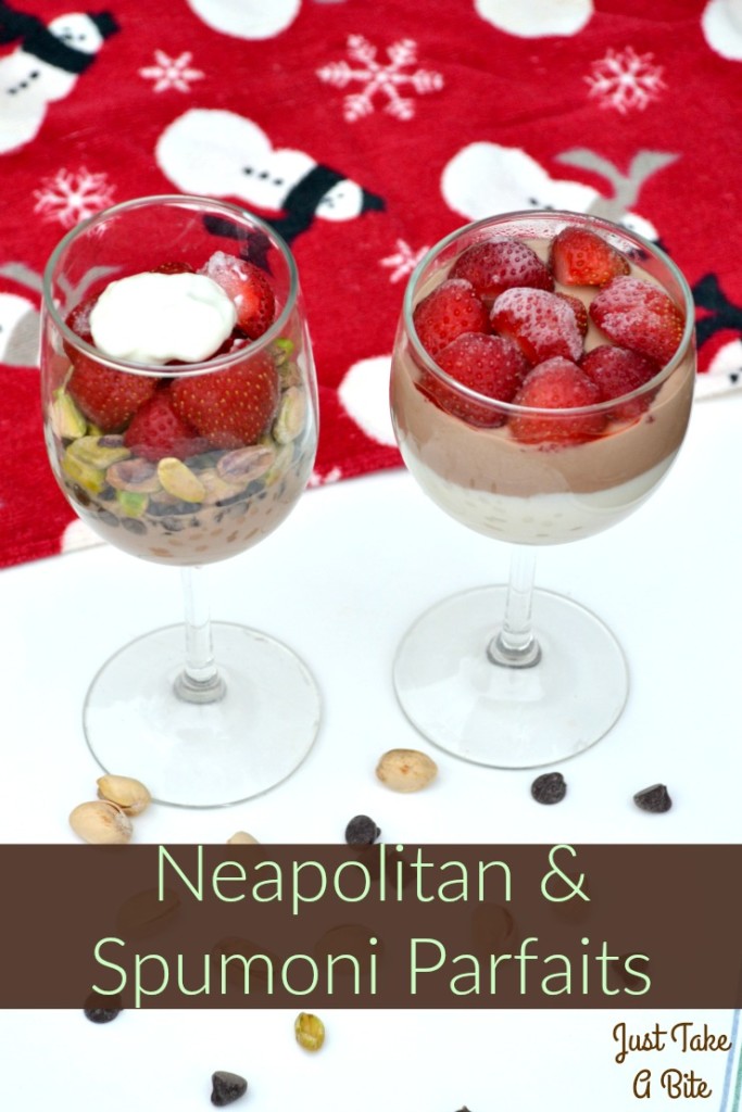 Neapolitan and Spumoni Parfaits | Just Take A Bite