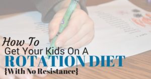 How To Begin A Rotation Diet for Kids | Just Take A Bite