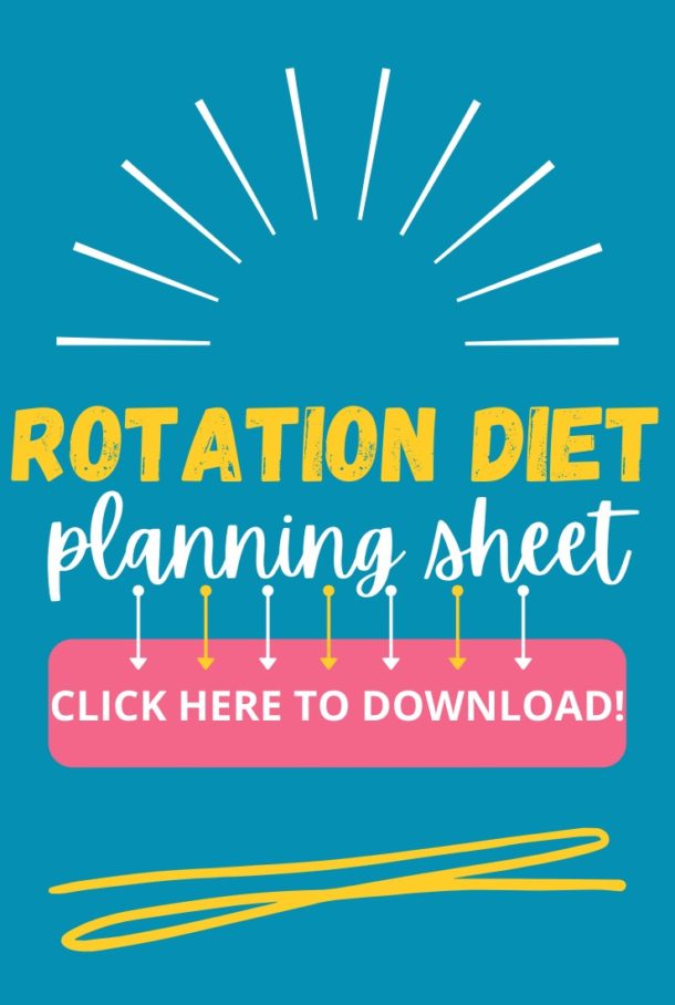 How To Begin A Rotation Diet for Kids | Just Take A Bite